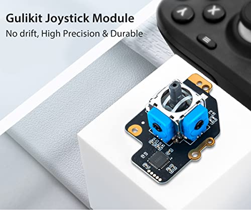 GuliKit (no drift) Electromagnetic Joystick Module, for Steam Deck [Type A ] Stick, Thumbstick Repair Parts, Hall Effect Sensor Analog Stick, Patented Joystick Design[2 pack]