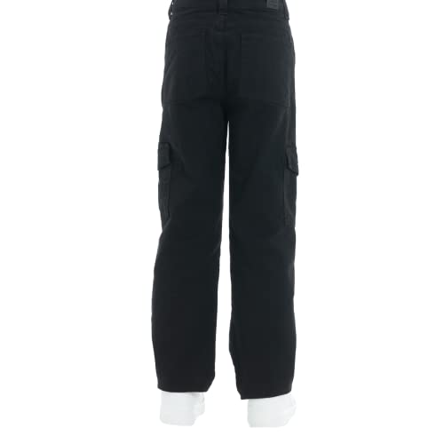 Nauty Blue Girls Jeans High Rise Cargo Multicolour Bootcut - Teen Jeans for Casual Occasions (Medium, Ages 12-14)