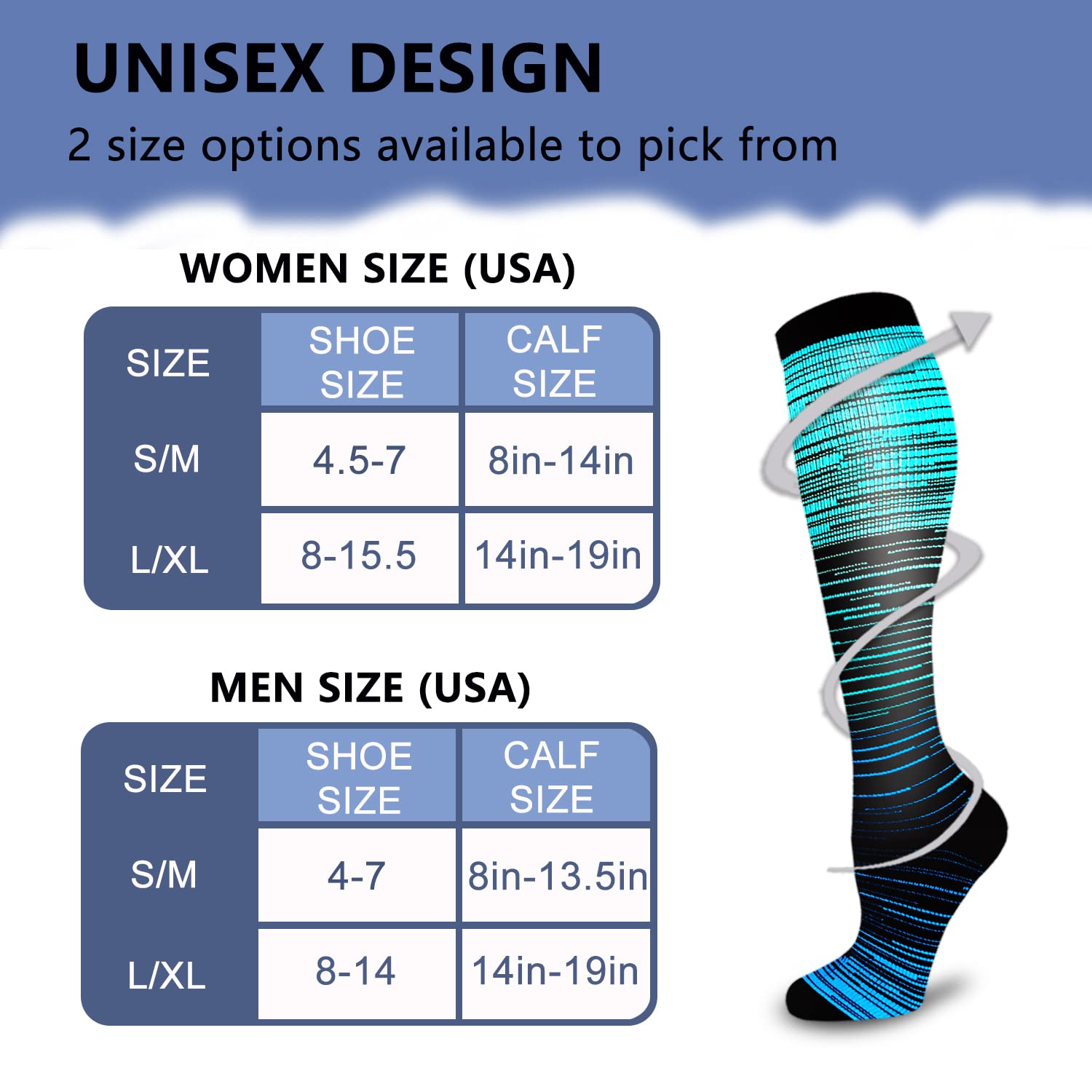 Diu Life Graduated Copper Compression Socks for Women Men Circulation-Best Support for Running,Nursing,Hiking