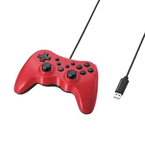 Elecom gamepad 12 button vibration function · With firefighting function Red JC - U 3712 FRD