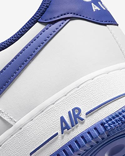 Nike Men's Air Force 1 '07 An20 Basketball Shoe, White/Medium Blue, 9