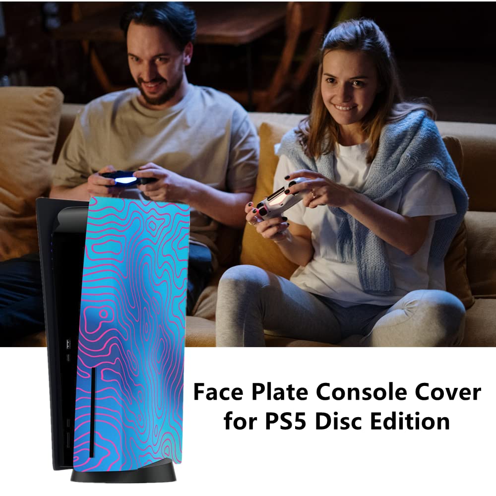 Face Plate Console Cover for PS5 Disc Edition Plate Shell Hard Shockproof Anti-Scratch Dustproof Case Camouflage
