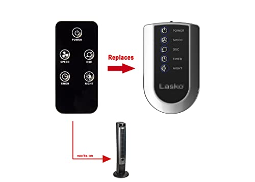 Replacement Remote Control for Lasko Household Tower Fan T42951 1pk