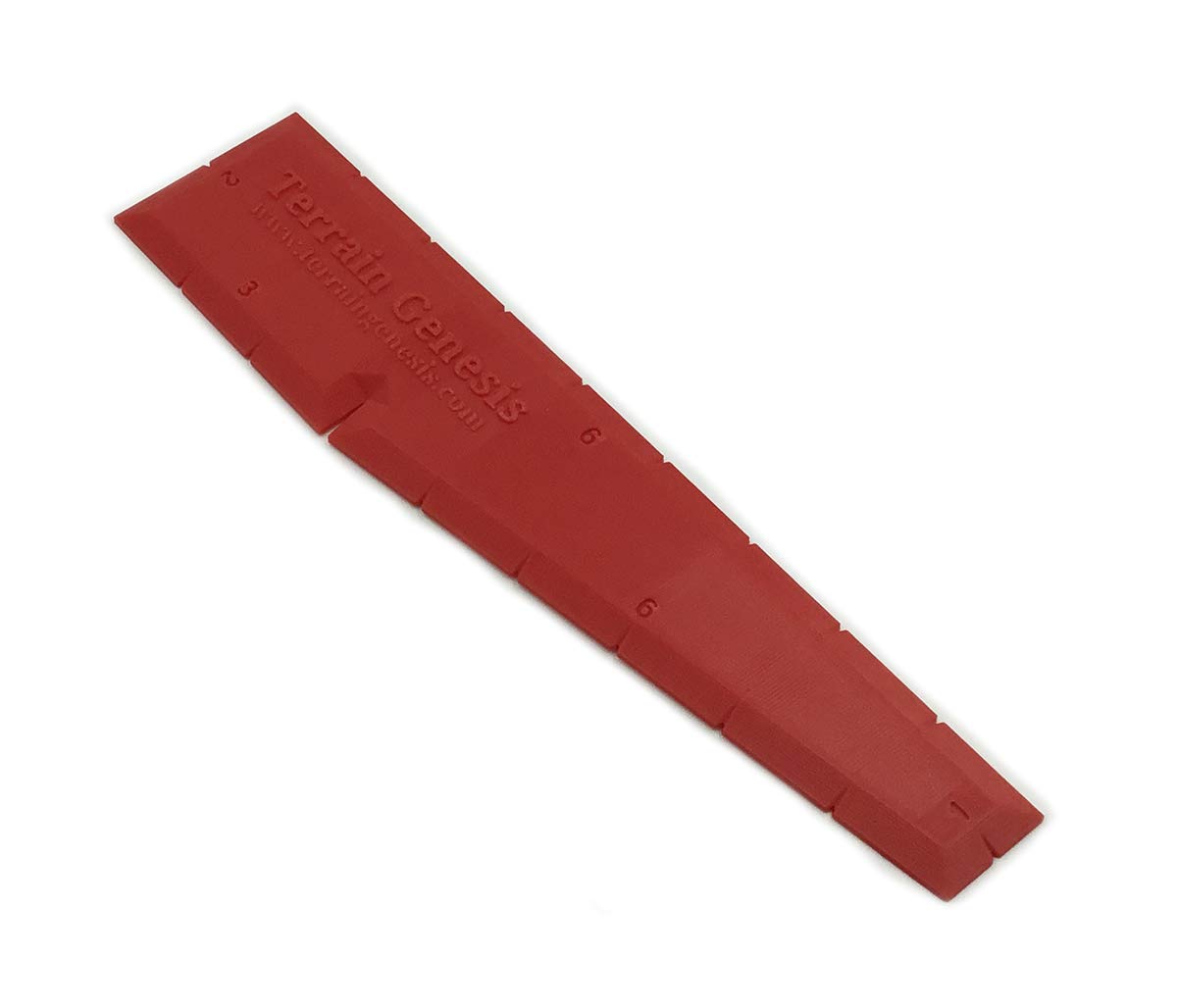 Terrain Genesis Multi-Ruler Combat Movement Gauge 9" 6" 3" 2" 1" | Red | Warhammer Age of Sigmar