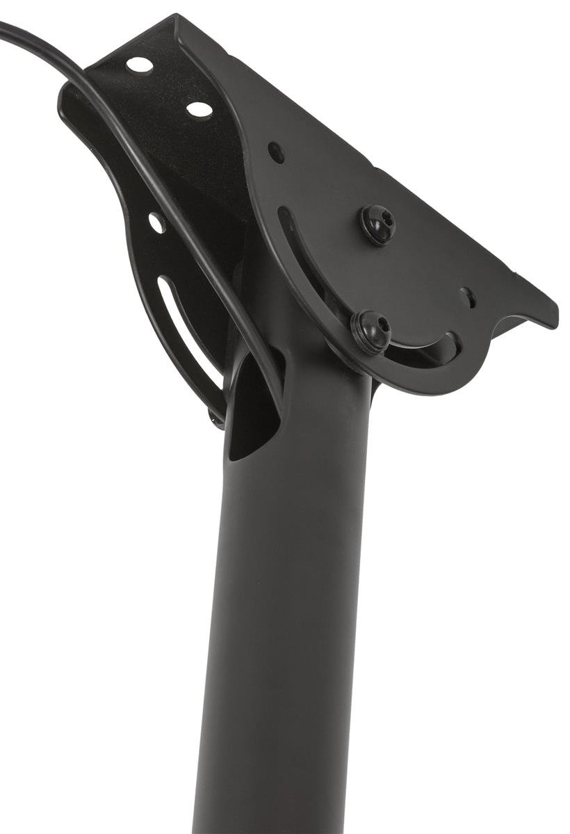 Displays2go SLC2342LBK TV Ceiling Mount Bracket for 23-42 Inch Screens, Swivel & Tilting, Adjustable, Black Steel