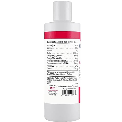 Omega-Caps ES Liquid - Vitamins, Minerals, Omega-3 Fatty Acids, Antioxidants for Dogs and Cats - 8 fl oz