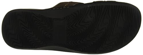 Dockers Men's Slide Sandal, Dark Brown, 10 Wide