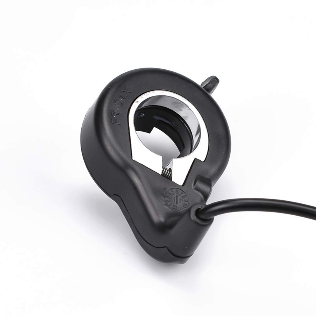 Electric Bicycle Thumb Throttle, Wuxing FT-21X Finger Throttle Accelerator, Speed Control for Ebike Pocket Razor Scooter Accessories Part, 12-72V Universal (Normal Plug (SM-3Y))
