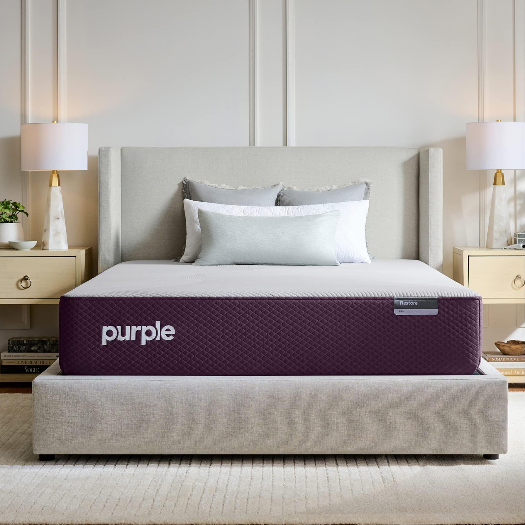 Purple Restore Mattress (Soft) ā Split King, GelFlex Grid, Better Than Memory Foam, Temperature Neutral, Responsiveness, Breathability, Made in USA