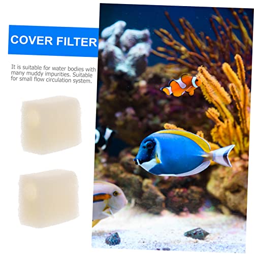 GLSTOY 12 Pcs Fish Tank Filter Cotton Aquarium Accessories Submersible Water Pump Aquarium Sponge Filter Pre- Filter Sponge Aquarium Fish Tank Sponge Filter Replacement Filter Beige Ocean