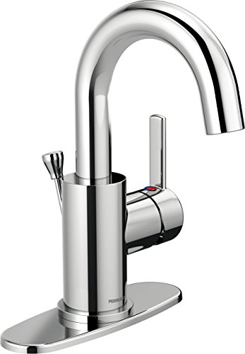 Peerless Precept Single Hole Bathroom Faucet, Single Handle Bathroom Faucet Chrome, Bathroom Sink Faucet, Drain Assembly, Chrome P191102LF