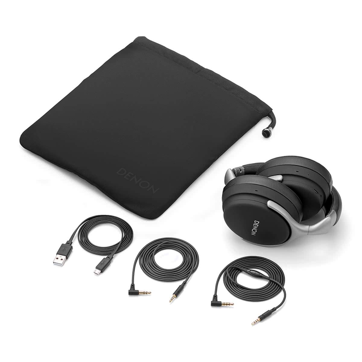 Denon AH-GC25W Premium Wireless Headphones with aptX Bluetooth | Hi-Res Audio Quality | Up to 30 Hours of Wireless Use | Designed for Comfort | Battery-Saving Auto-Standby Mode | Black (AHGC25WBK)