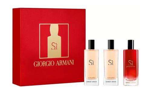 GIORGIO ARMANI Si Collection Set (Contains 15ml Si EDP, 15ml Si Passione EDP and 15ml Si EDP)