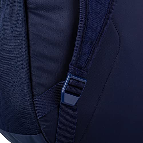 Under Armour Unisex-Adult Hustle Lite Backpack , (410) Midnight Navy / Midnight Navy / Metallic Silver , One Size Fits All
