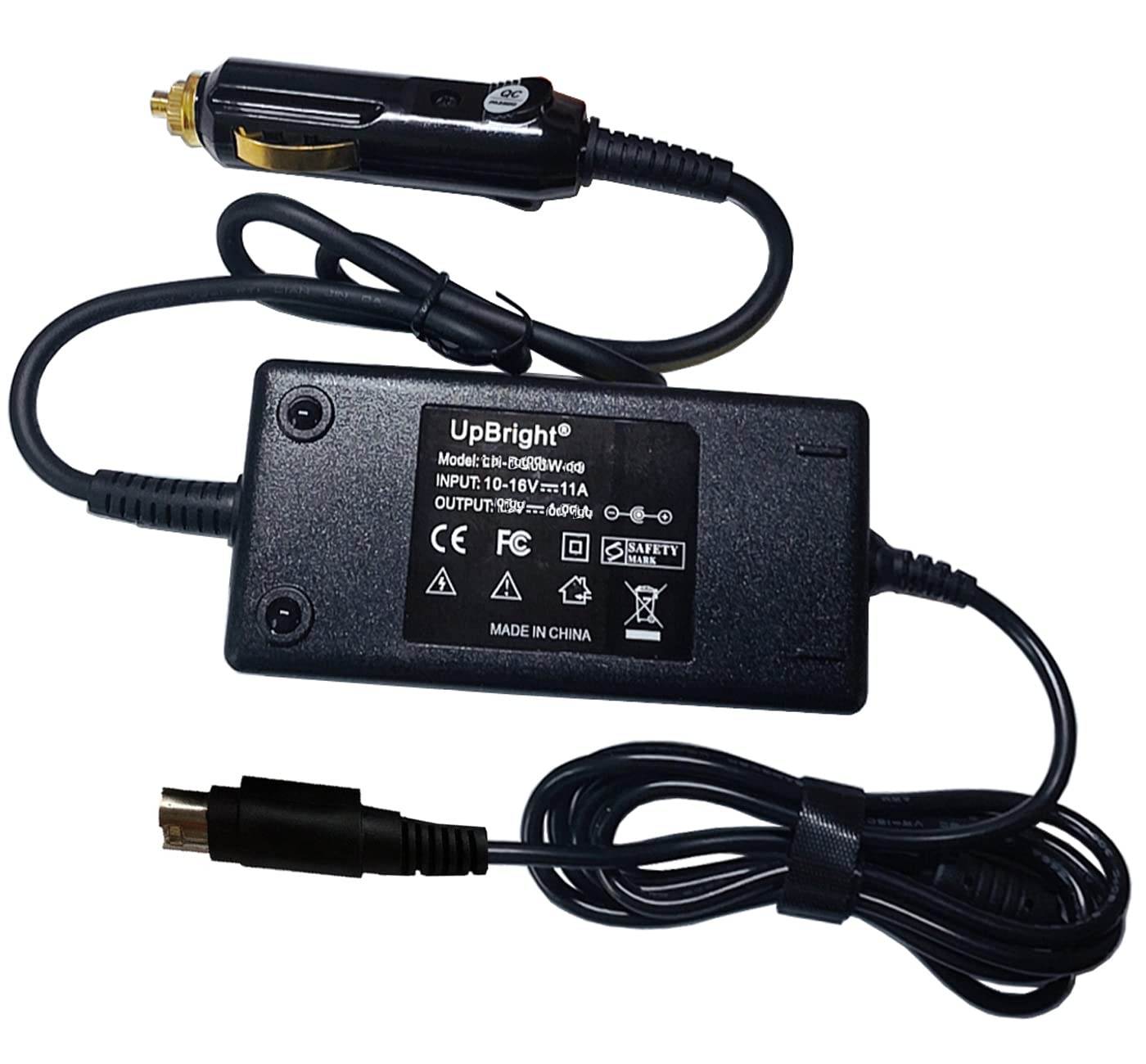 UpBright 4-Pin Car 19V DC Adapter Compatible with Philips Respironics SimplyGo Simply Go Mini 82211 MANGO120-19BK-PHI REF 1116818 Megmeet PA 15668 1116816 56292-101 MDP120-19-002 REF 1116819 Charger