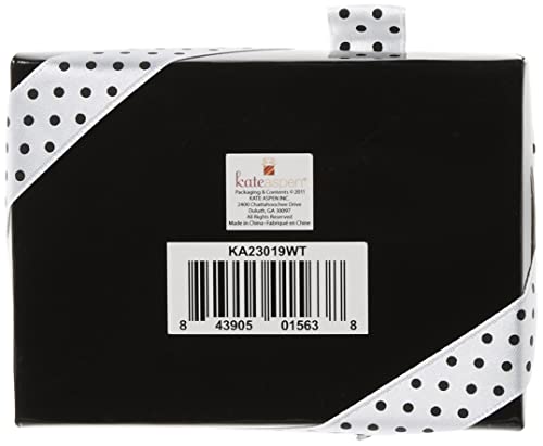 Swee-Tea Ceramic Tea-Bag Caddy in Black & White Serving-Tray Gift Box