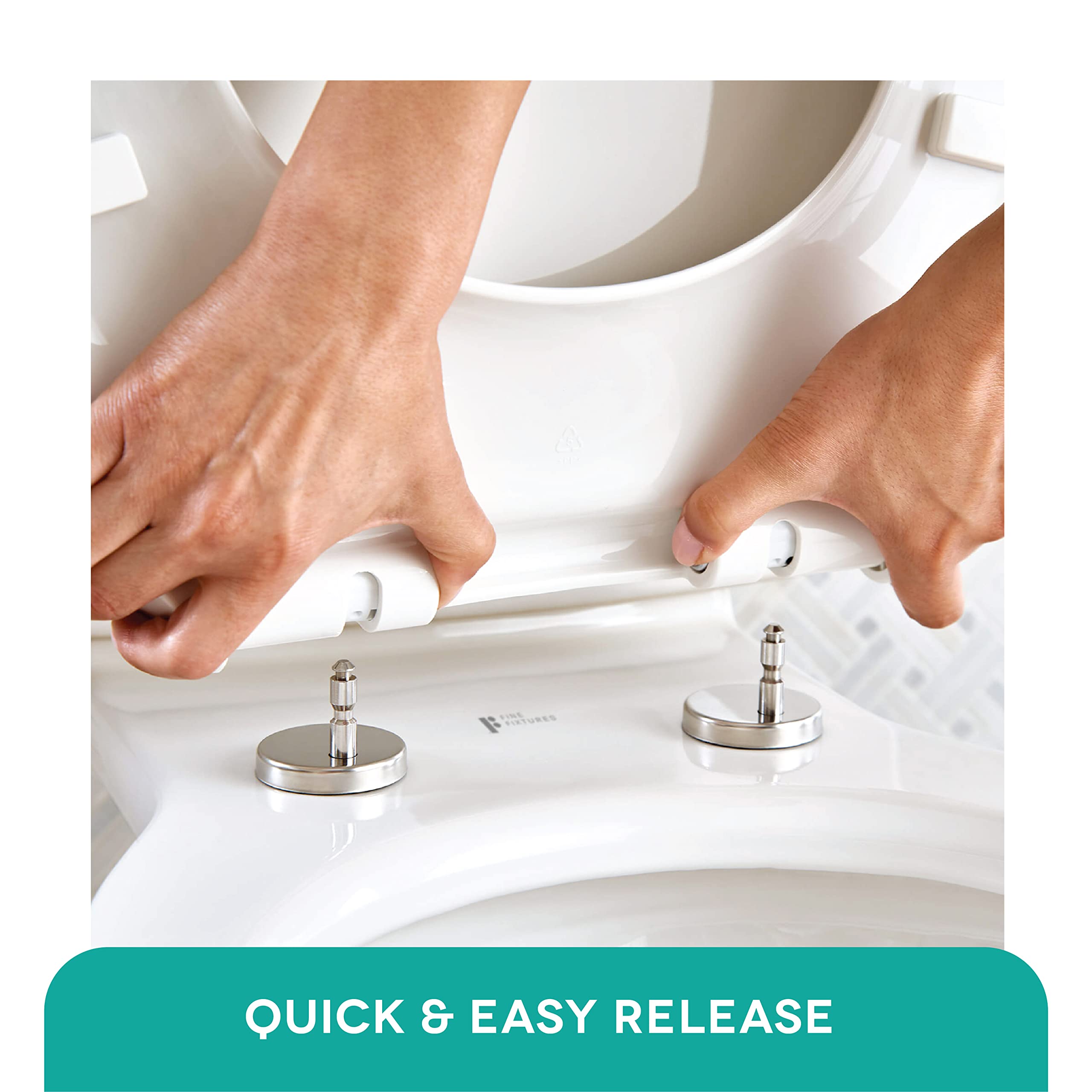 Fine Fixtures Dual-Flush Elongated One-Piece Toilet with High Efficiency Flush