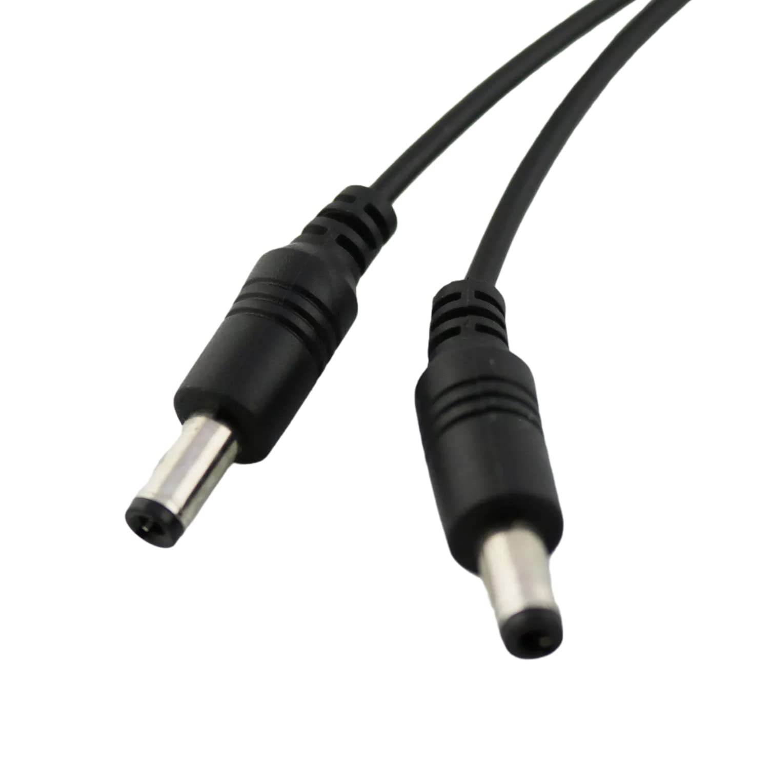 UpperFu 2pcs CCTV DC Power Splitter Cable 5.5mm x 2.5mm Female Jack to 2 Male Splitter Connector Cable 5.5mm x 2.5mm Adapter for LED Strip Surveillance Camera Security Camera