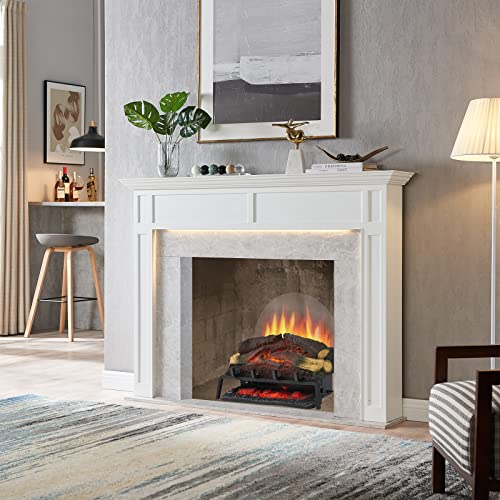 LegendFlame 25" W Free Standing Electric Fireplace Log Set (EF484), Fireplace Insert, Heater 750W/1500W, Crackling Sound, Remote Controlā¦