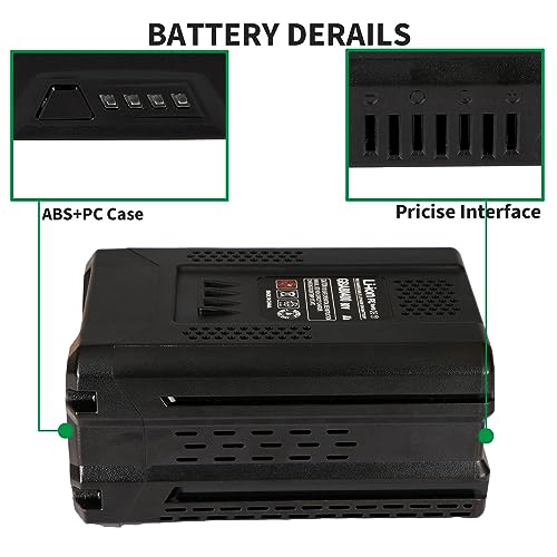 H-ANT 6000mAh Battery Replacement Compatible with GreenWorks 80V Battery GBA80150 GBA80200 GBA80250 GBA80300 GBA80400 GBA80500