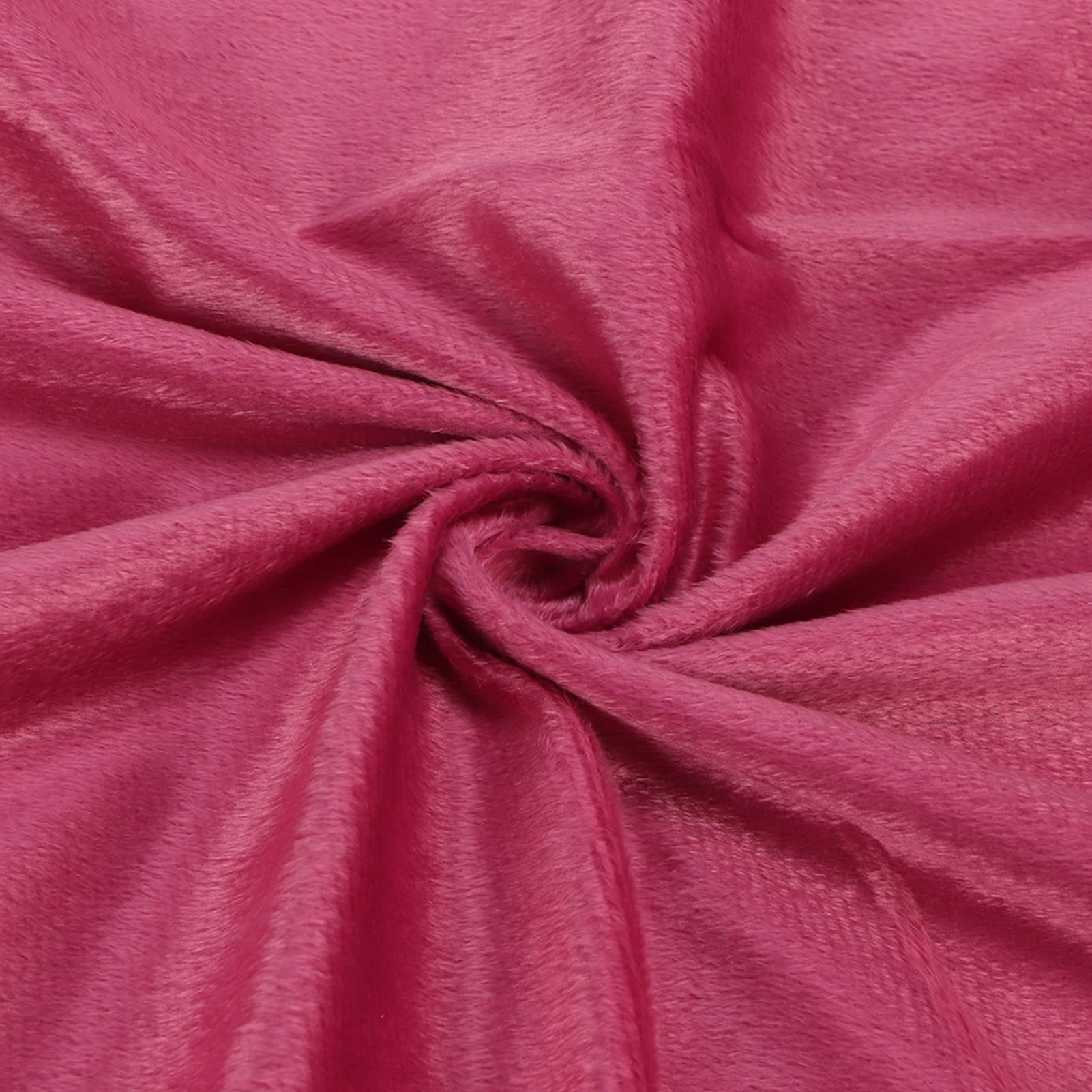 Massage Table Sheet, Soft Short Plush Beauty Salon Bed Massage Sheet, Warm Thickened Spa Equipment Facial Bed Cover with Face Hole (Fuchsia)