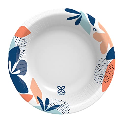 Dixie Small Paper Bowls, 10 Oz, 36 Count, Microwave-Safe, Soak-Proof, Disposable Bowls Great For Snacks, Dessert, And Light Lunch Meals