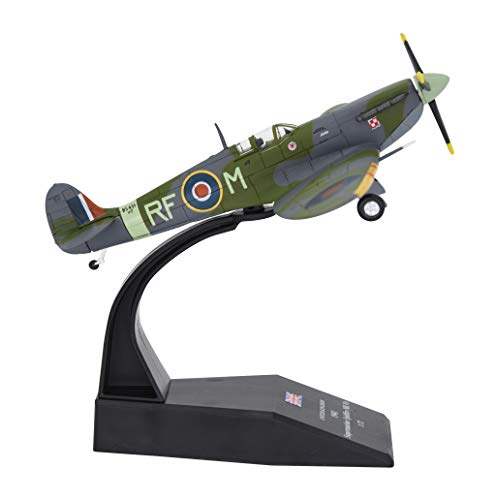 TANG DYNASTY(TM) 1:72 Supermarine Spitfire Fighter Attack Metal Plane Model, World War II Royal Air Force 1941, Military Airplane Model,Diecast Plane,for Collecting and Gift