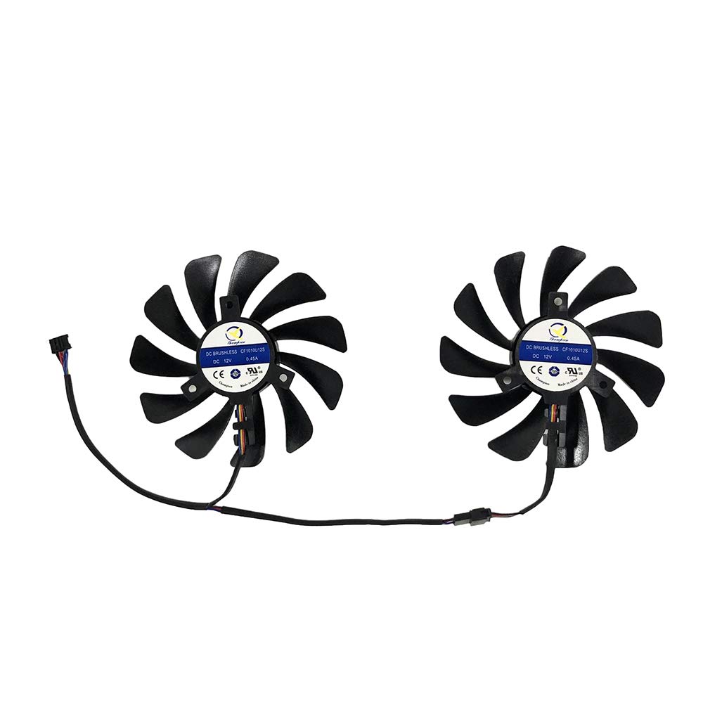 DIY Graphics Card Fans GPU Cooler CF1010U12S for XFX RX 580 RX590 RX 580/590 Video Cards Cooling (100mm CF1010U12S)