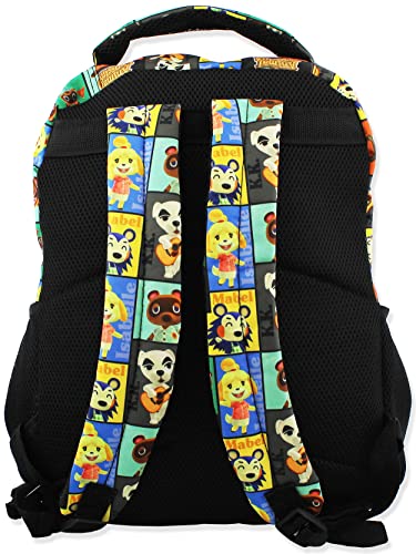 Nintendo Animal Crossing Kids 16 Inch School Backpack (One Size, Black)