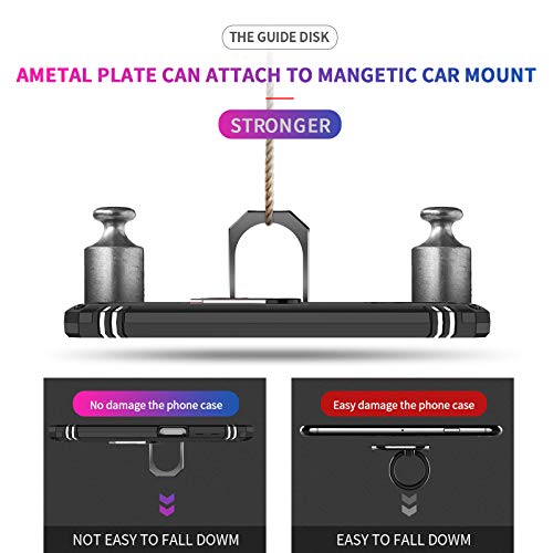 LeYi for Samsung Galaxy A12 Case, Samsung Galaxy A12 Phone Case with [2 Pack] Tempered Glass Screen Protector, [Military-Grade] Ring Kickstand Phone Case for Samsung A 12 5G, Black