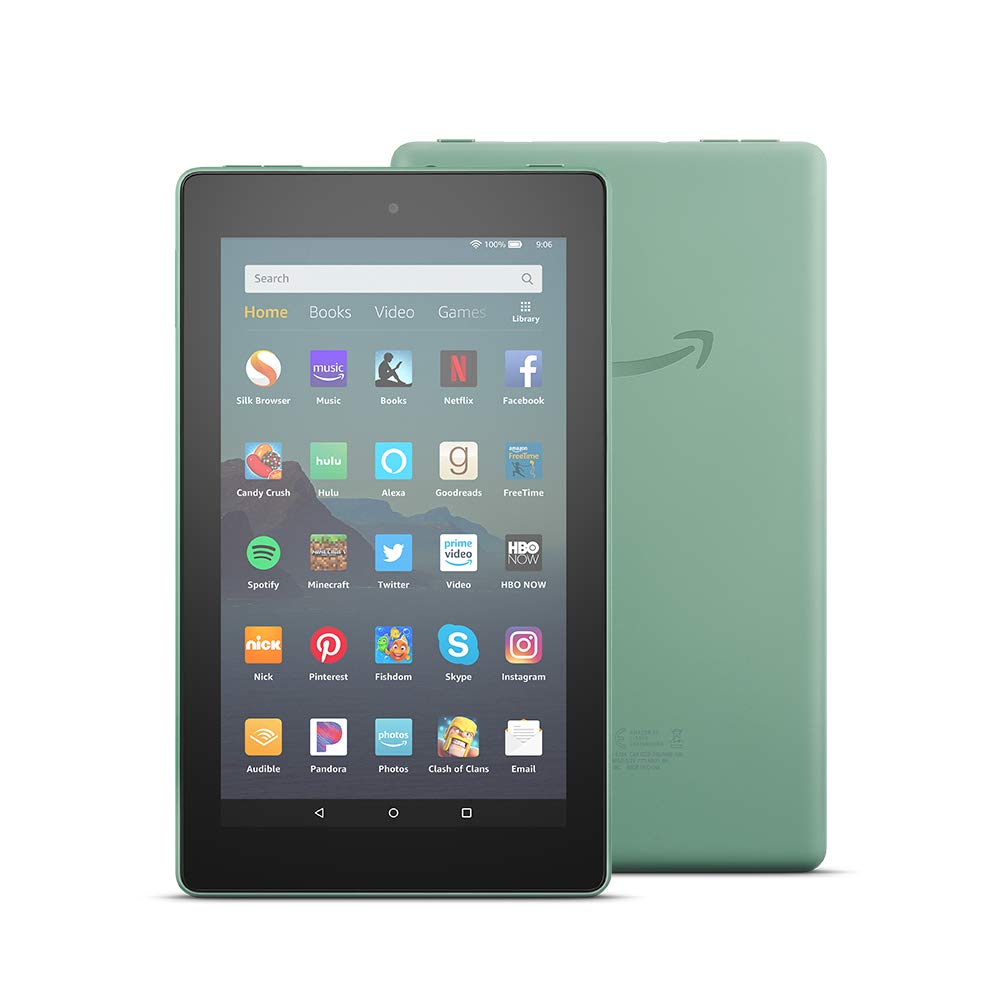 Fire 7 Essentials Bundle including Fire 7 Tablet, Amazon Standing Case, and Nupro Anti-Glare Screen Protector