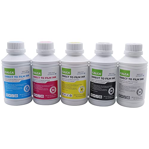 USA CALCA DTF Ink Bundle DTF Ink Refill for Inkjet Printers Heat Transfer Film Printing Ink Water-Based DTF Inks (500ml M)