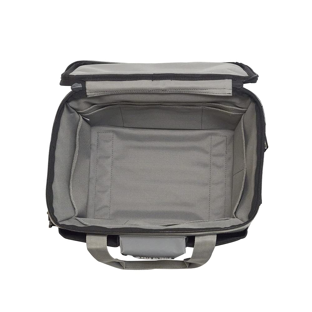 Dead On Tools 14 in. FlatTop Weather Resistant Tool Bag, Gray, One Size