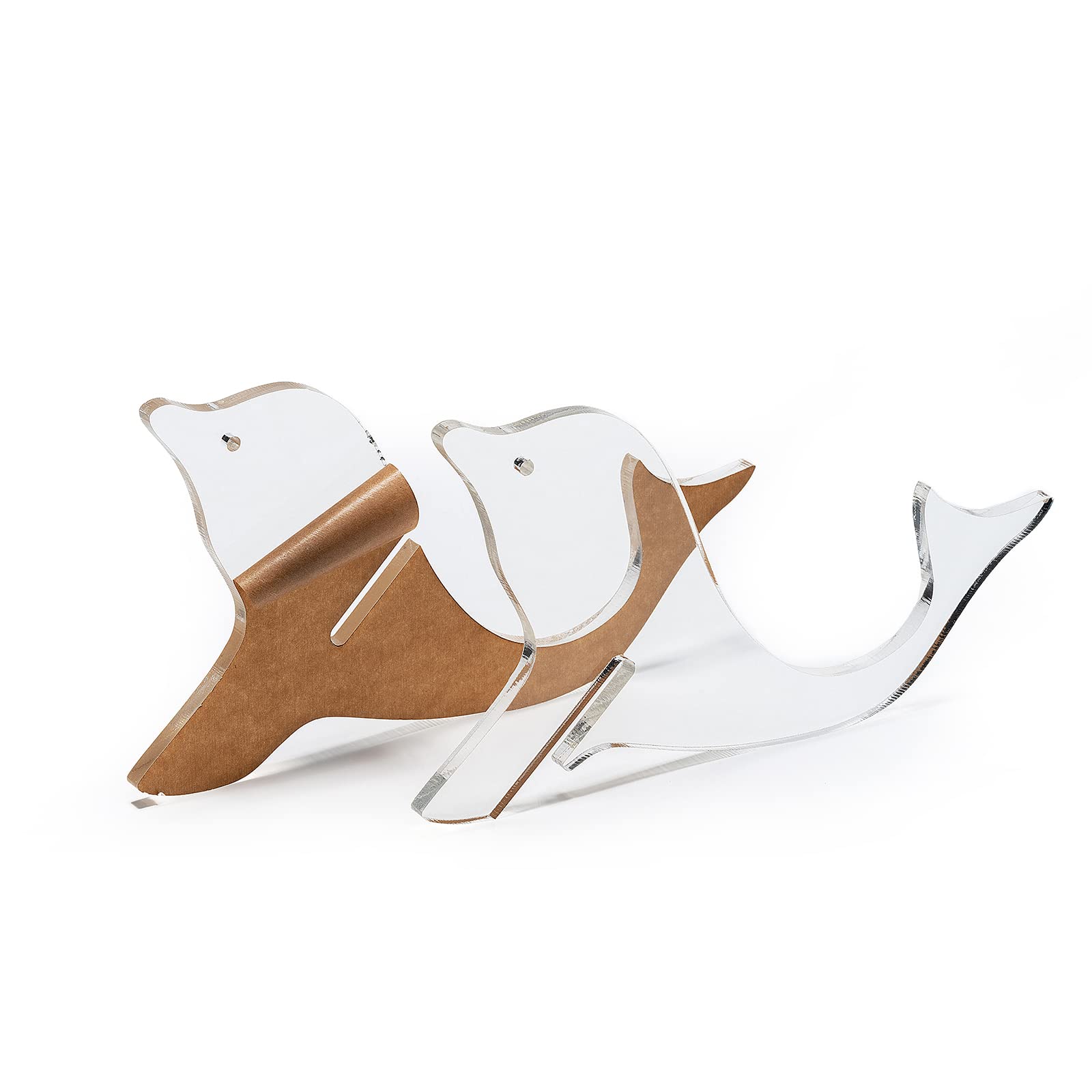 EESC2Y 1 Pair x Clear Acrylic Kalimba Stand, Thumb Piano Holder Display for 10/17/21 Keys Kalimba