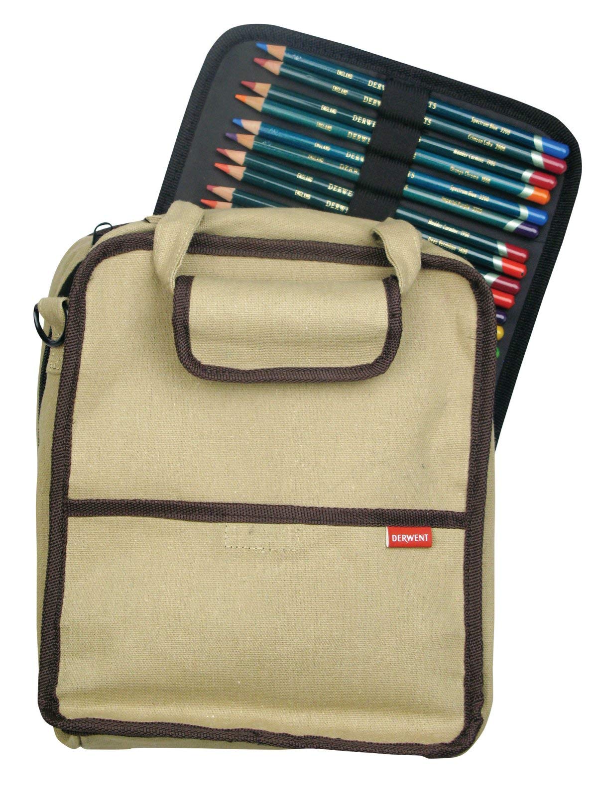 Derwent Carry-All Pencils Leaves/Holders for Storage, Canvas Bag, 44 Pencil Capacity, 2-Pack (2302141)
