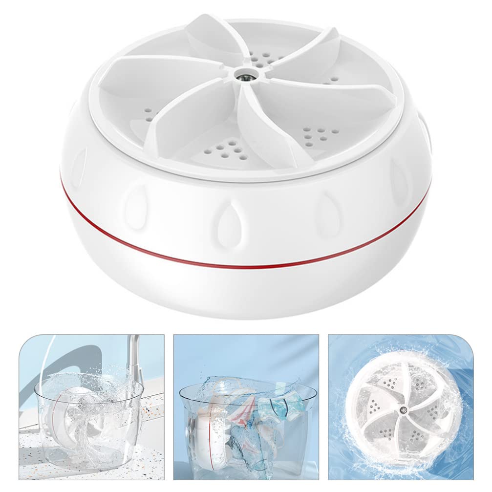 DOITOOL Mini Washing Machine Portable USB Washer Travel Clothes Washer Rechargeable Washing Machine for Business Trip College Rooms (30w)