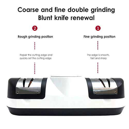 Electric Knife Sharpener, Kitchen Sharpening with Electronic Display - 2 Stage Sharpens, Three Speed Modes, USB Rechargeable, Kitchen Knife Sharpeners, Kitchen Accessories Help Repair for Home Chef