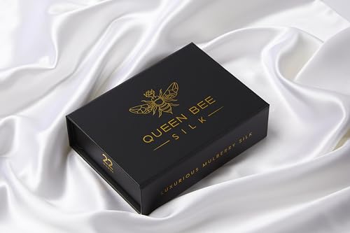 QUEEN BEE SILK - Silk Pillowcase for Hair and Skin - 22 Momme Mulberry Silk - Charmeuse Weave - Envelope Closure - Standard Size - Pink