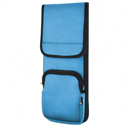 Keyboard Sleeve Travel Storage Pouch for Wireless Large Size Slim Mechanical and Gaming Keyboards Arteck Microsoft Logitech (17.5 Up to 20 Inch) - Adjustable Height Neoprene Keyboard Case (Blue)