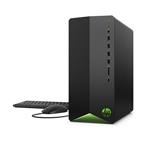 hp 2022 Newest Pavilion Gaming Desktop, AMD 6-Core Ryzen 5 5600G Processor, AMD Radeon RX 5500, Win 11 Home + HDMI Cable (AMD RX5500 | 16GB | 512GB SSD)