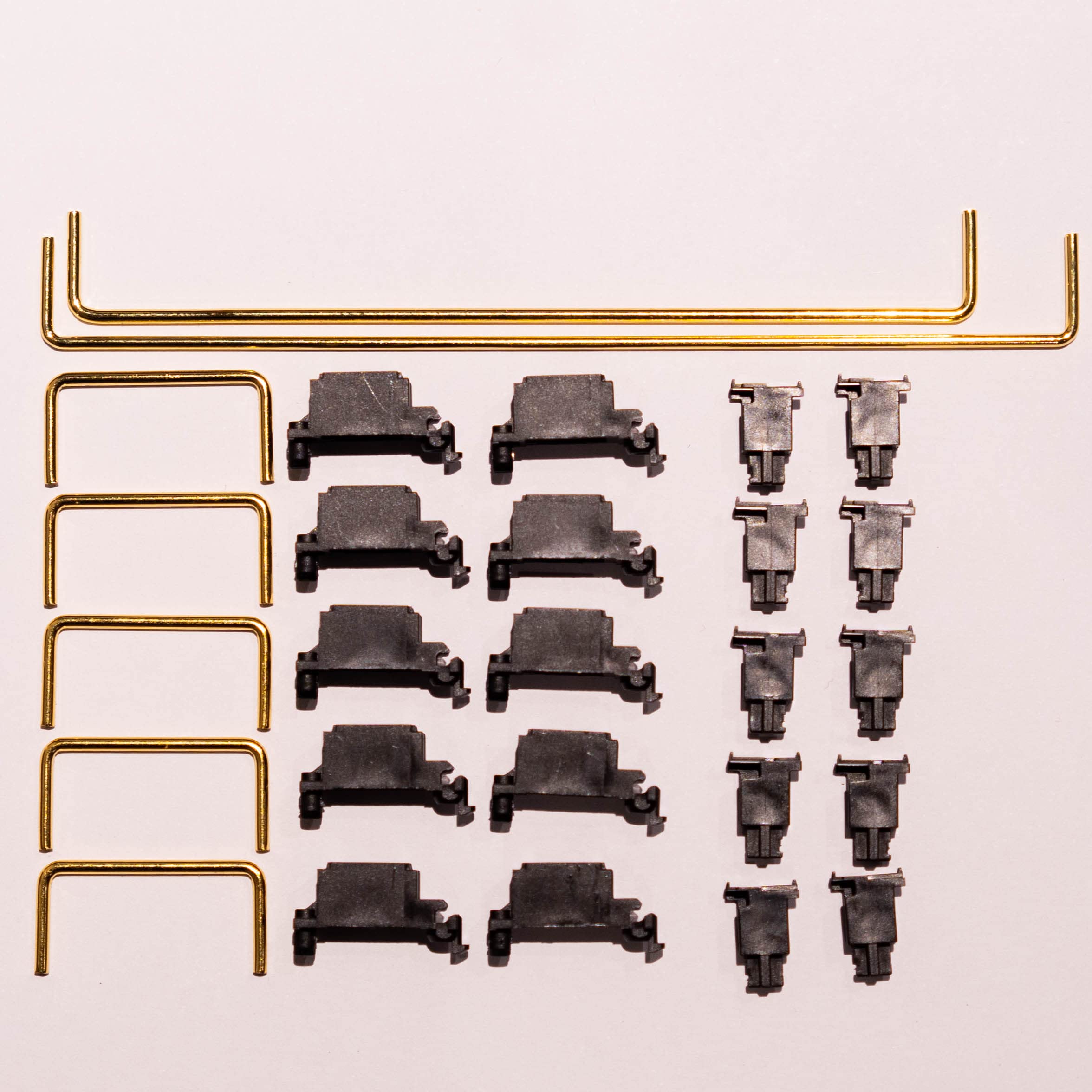 HYORA Genuine Cherry Mx Snap-in Stabilizers with Gold Wires (60%/TKL)