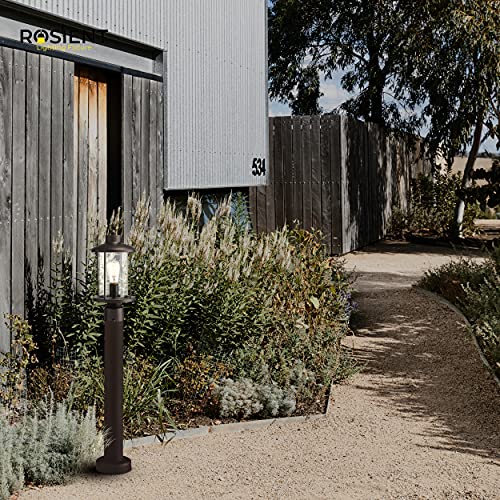 Rosient Outdoor Post Lights, Exterior Post Lantern, Outdoor Pillar Lights, Porch Post Lighting