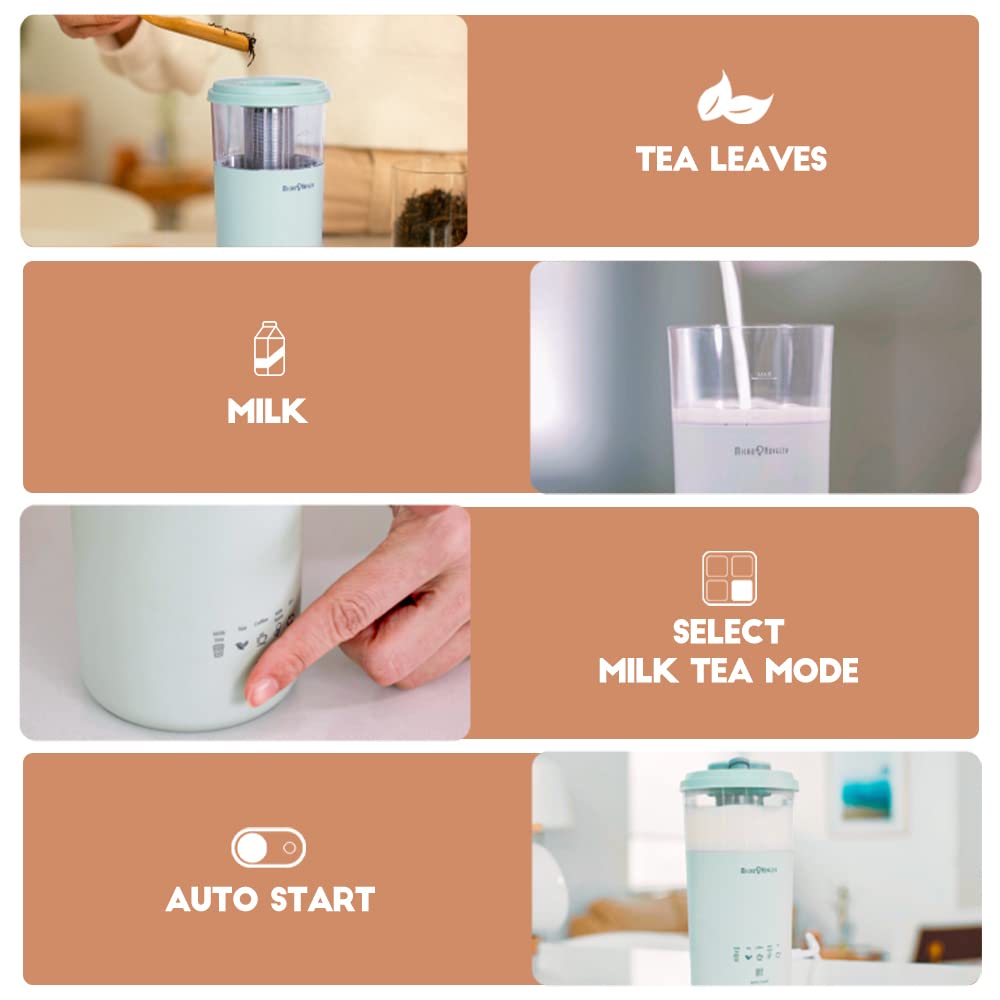 MINI Milk Tea Mug Maker Iced Tea Maker and Iced Coffee Maker Stainless Steel Straw Portable Size Multi-Purpose Electric Milk Foam Maker Espresso Coffee Tea Coffee Shop Dessert Shop Hotel Milk