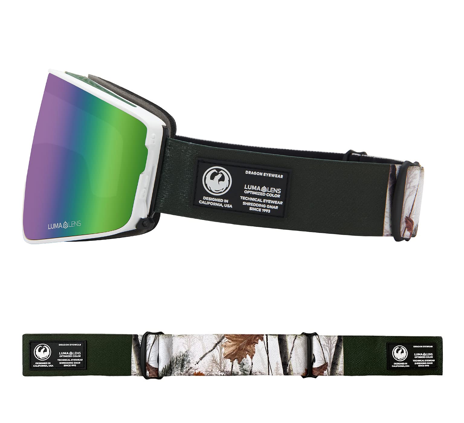 Dragon PXV2 Snow Goggles (Alpine Camo/LL Green Ion)