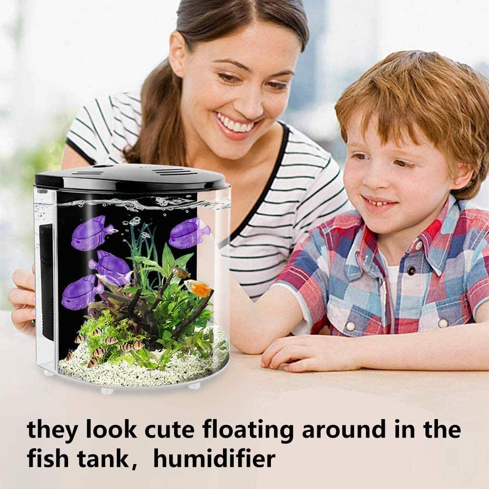 FITORCH 10PCS Universal Humidifier Tank Cleaner, Warm & Cool Mist Humidifiers, Fish Tank,Compatible with Drop, Droplet, Adorable, 1.75" x2.55" (Purple)