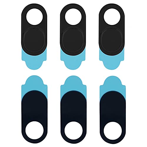SALUTUY Lens, Wide Compatibility Metal Material Webcam Cover Sticker Laptop Camera Cover for Protecting Your Digital Life for Laptops for Desktops(Black)