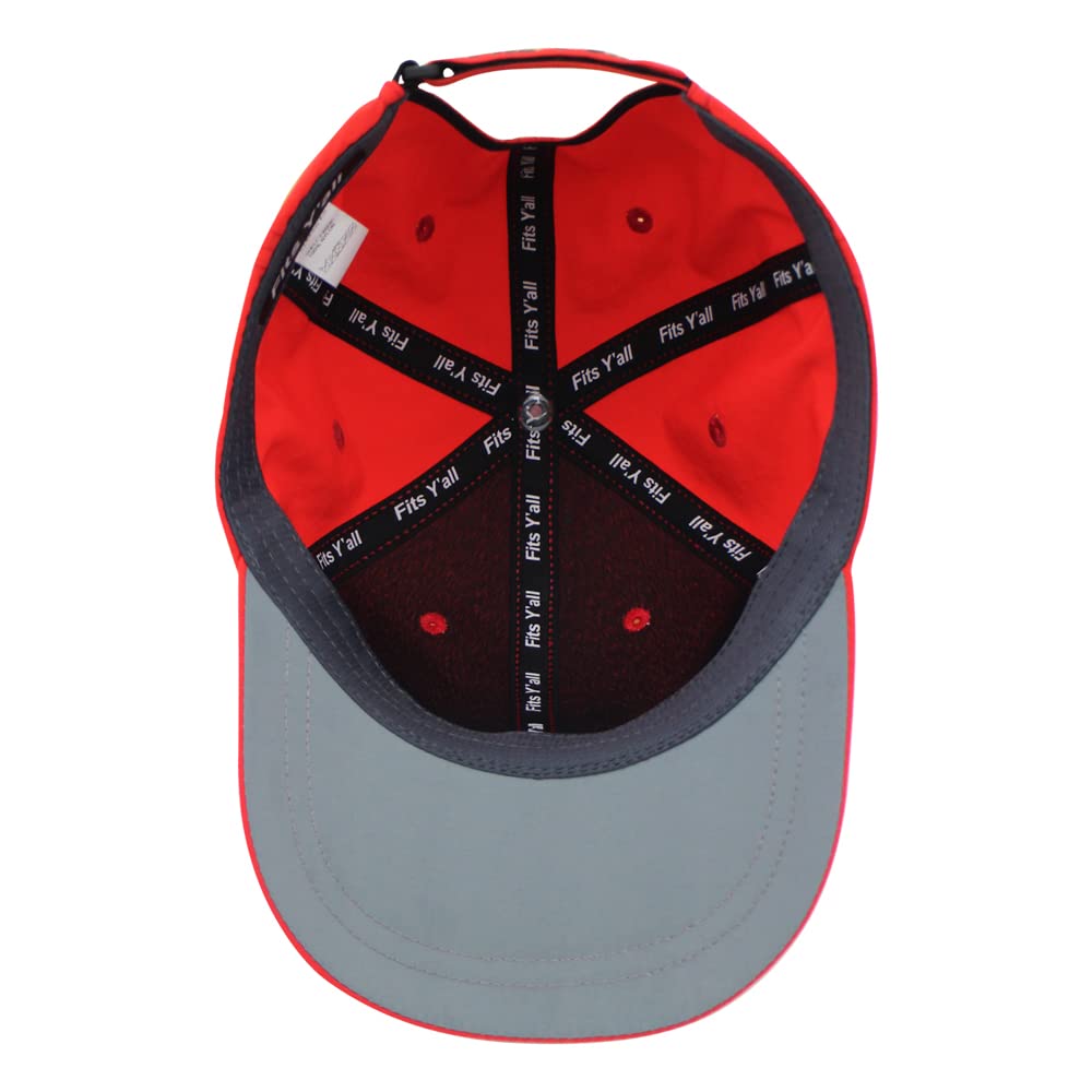 Fits Y'all Lightweight Running Cap: Sun Protection, Quick Dry with Adjustable Relaxed Fit for Men, Women, and Unisex (Wide Fit, Sand Light Gray-Beige)