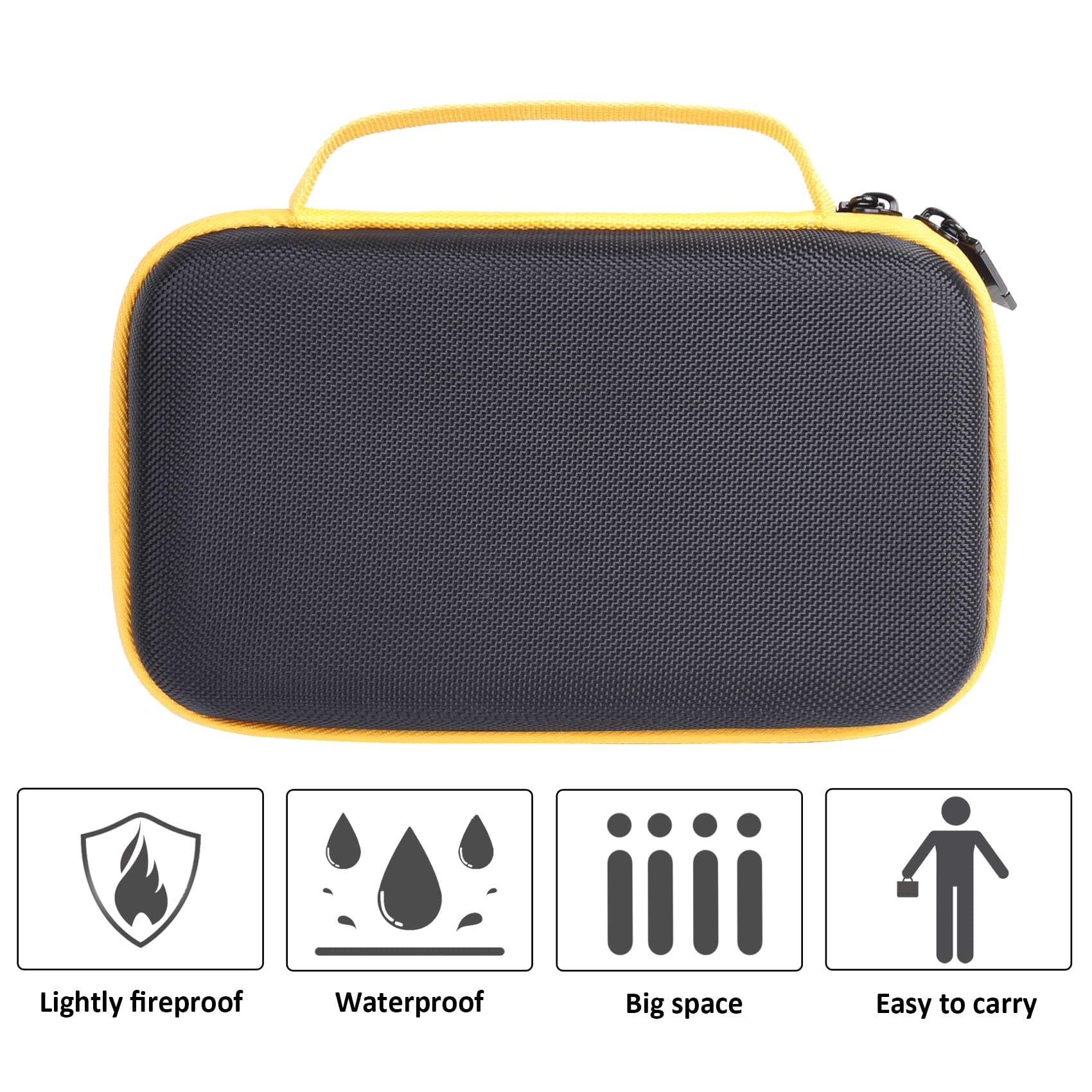 khanka Hard Case Compatible with Ufree Hair Clippers + T-Blade Hard Trimmer Kit, Organizer Storage for Ufree Men Women Kids Barber Grooming Kit, Case Only (Black)