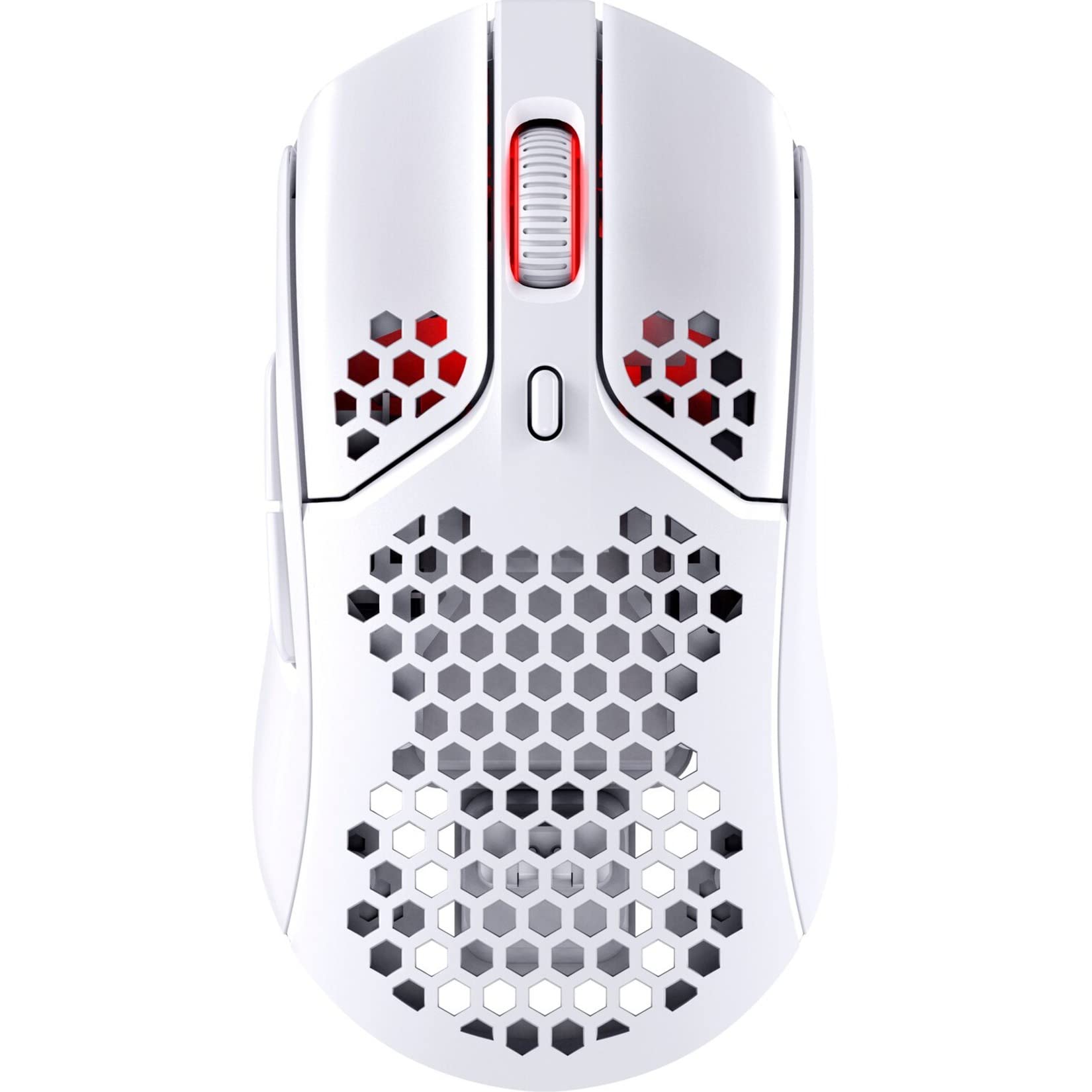 HyperX Pulsefire Haste – Wireless Gaming Mouse – Ultra Lightweight, 62g, 100 Hour Battery Life, 2.4Ghz Wireless, Honeycomb Shell, Hex Design, Up to 16000 DPI, 6 Programmable Buttons – White (Renewed)