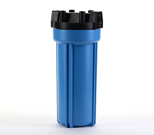 Hydronix HF5-10BLBK34 Water Filter Housing 10" NSF Listed RO, Whole House, Hydroponics - 3/4" Ports, Blue Body